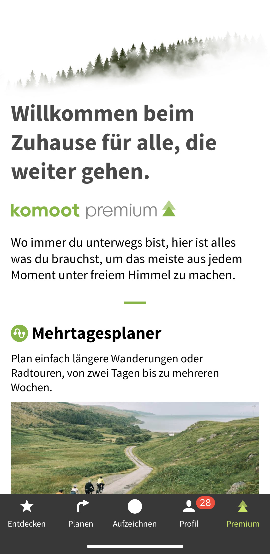 Wandern mit komoot - Outdoornavigation und Routenplaner